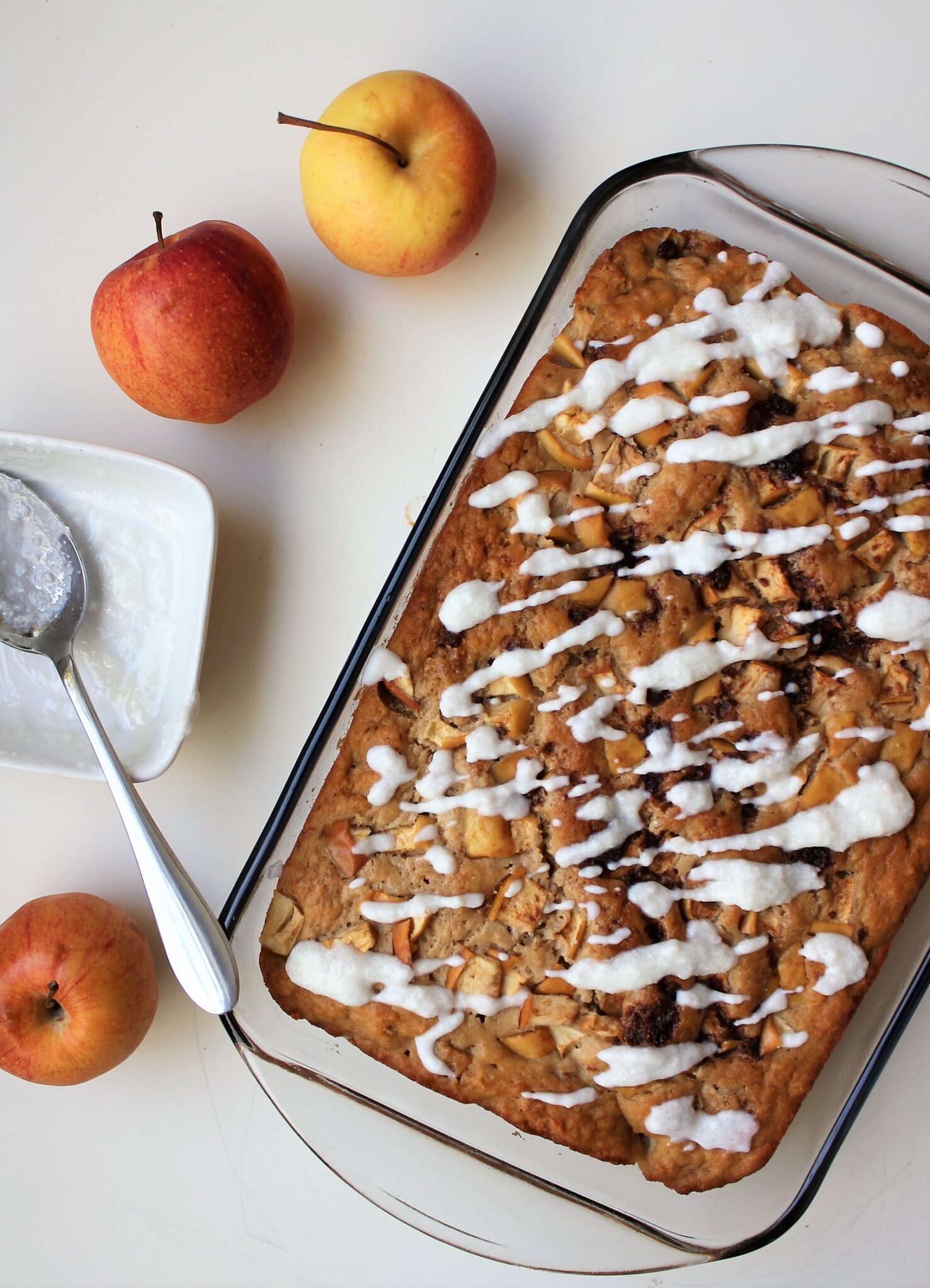Easy Apple Yogurt Cake - The Granola Diaries